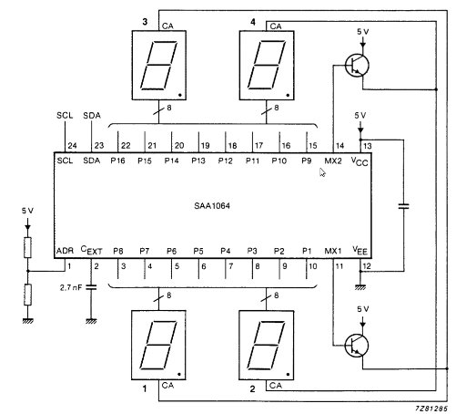 Tutorial: Arduino and the NXP SAA1064 4-digit LED display driver ...