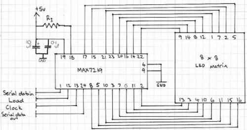 MAX7219_example_LED_matrix_circuit – tronixstuff.com