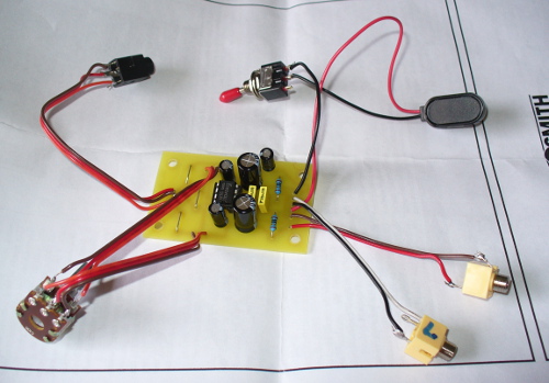 Dick Smith Electronics K5008 Stereo Amplifier Kit PCB finished ...